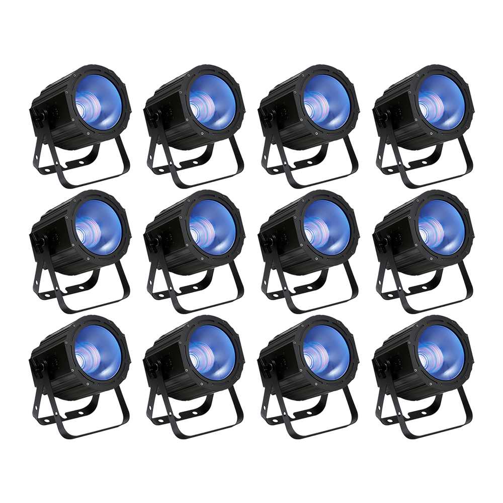 Blacklight Set 4 tot 300m2 (12x Blacklight 100W LED) huren - Ultrasound Rental