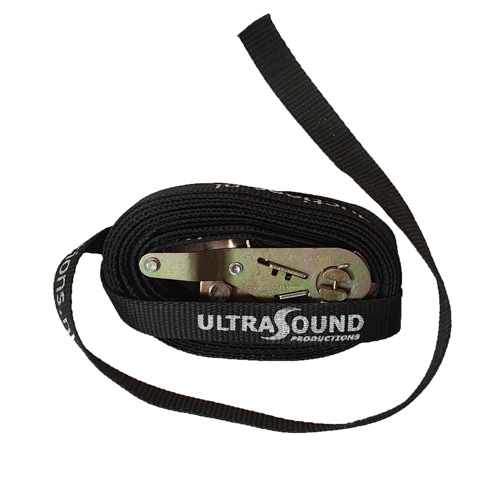 Spanband 6,0 m 20mm ULTRASOUND opdruk - Truss accessoires huren ...