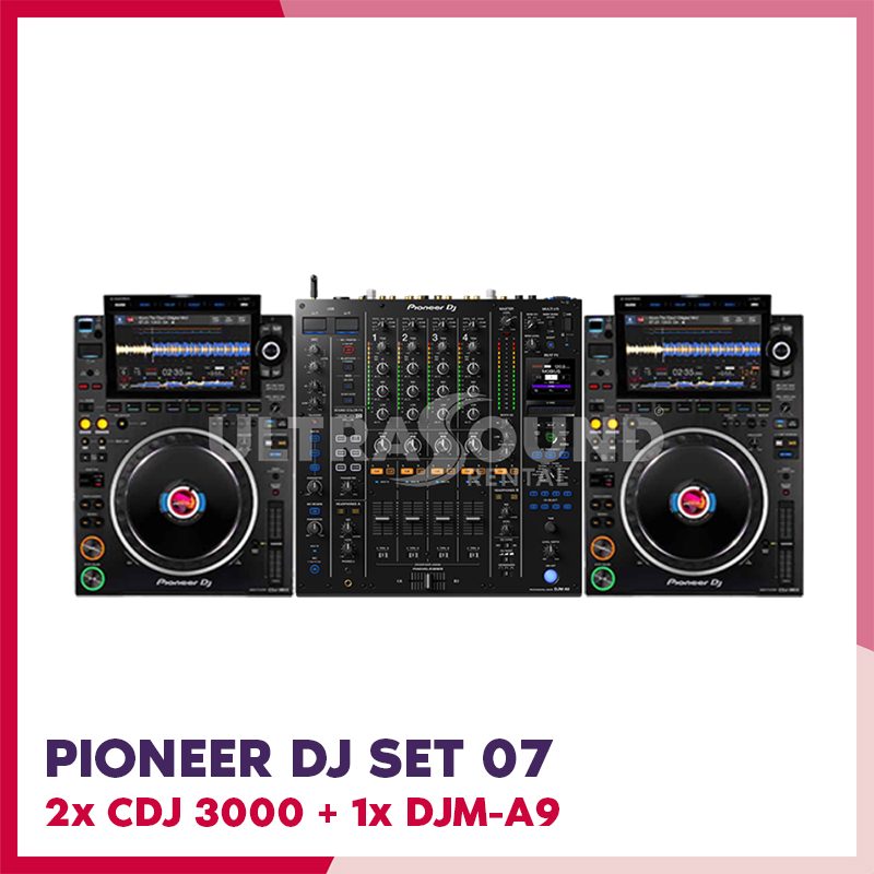 Pioneer DJ set 07 (2x CDJ 3000 + DJM-A9) - Complete DJ sets huren ...