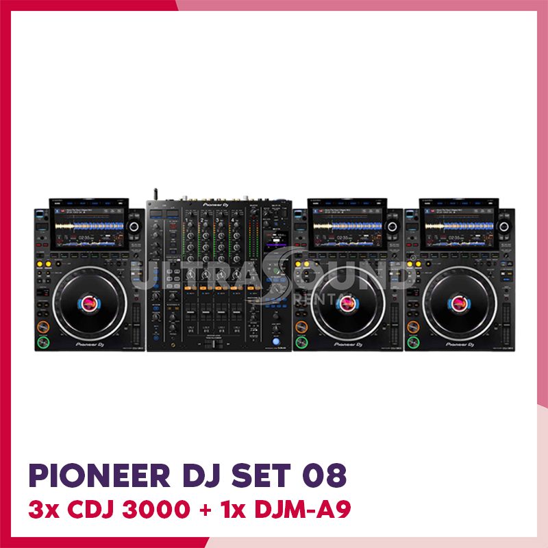 Pioneer DJ set 08 (3x CDJ 3000 + DJM-A9) - Complete DJ sets huren ...
