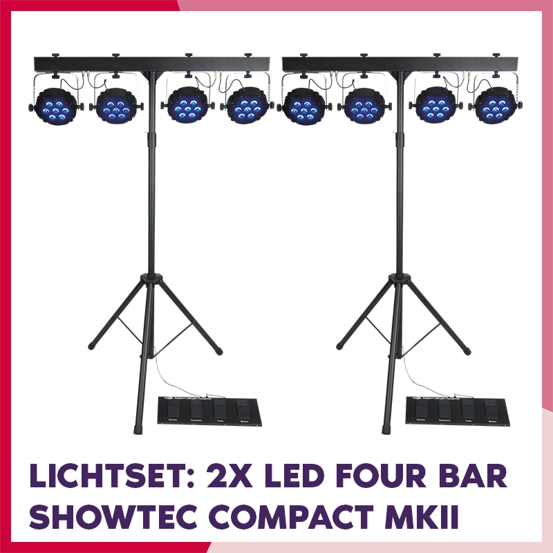2x LED Four Bar Showtec Compact Power Light Set MKII LED - Lichtsets ...