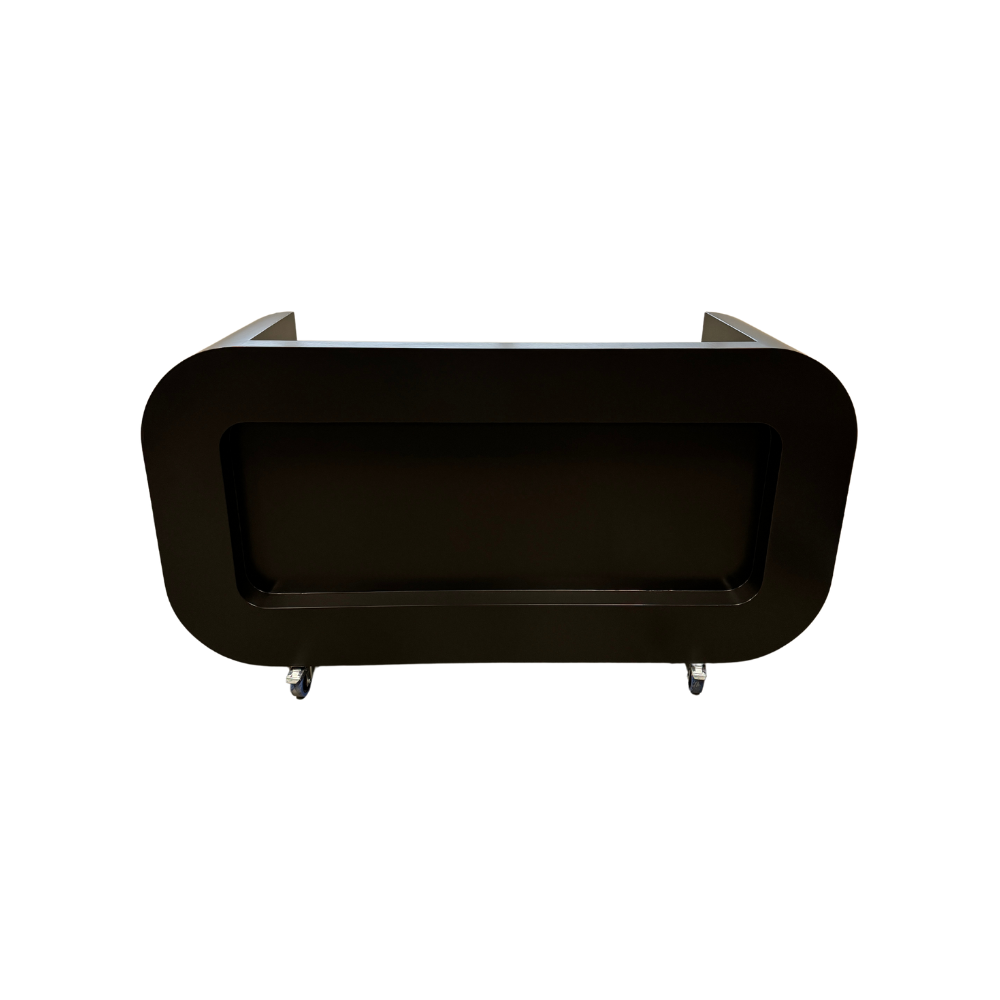 DJ Booth Curved Black - DJ Booths huren | Ultrasound Rental